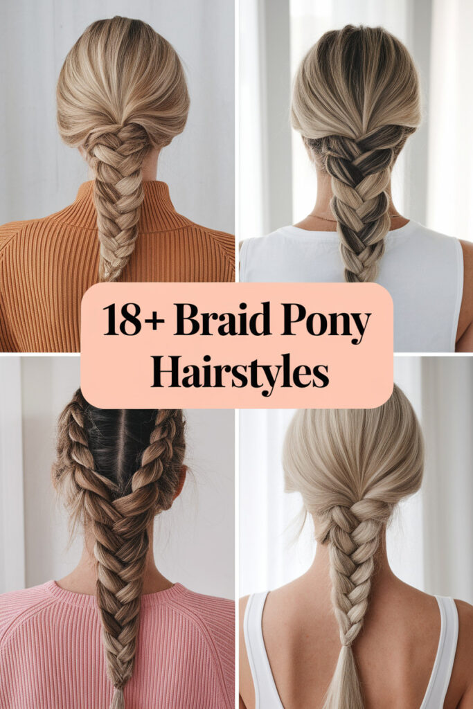 18+ Popular Braid Pony Hairstyles to Inspire Your Look – Hingga.com