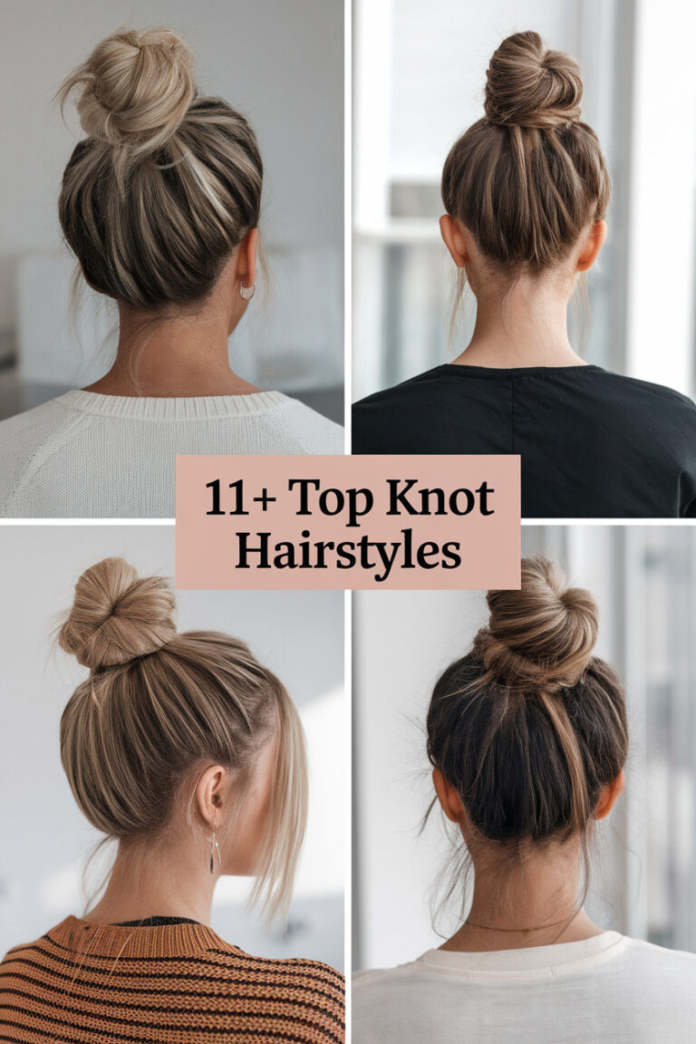 11+ Stunning Top Knot Hairstyles to Inspire Your Look – Hingga.com