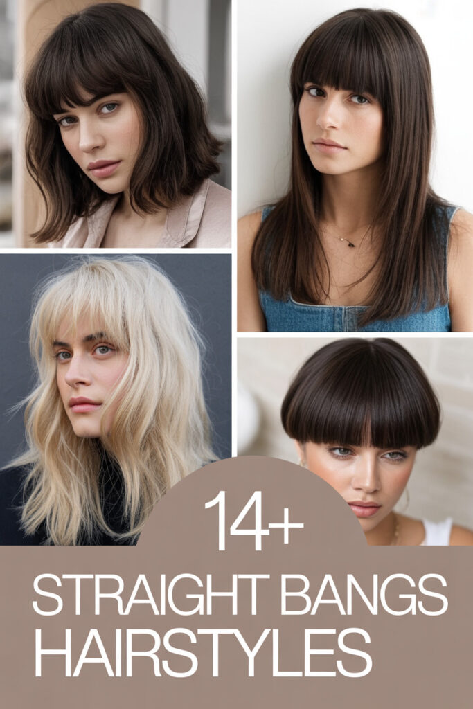 14+ Favorite Straight Bangs Hairstyles to Inspire Your Look – Hingga.com