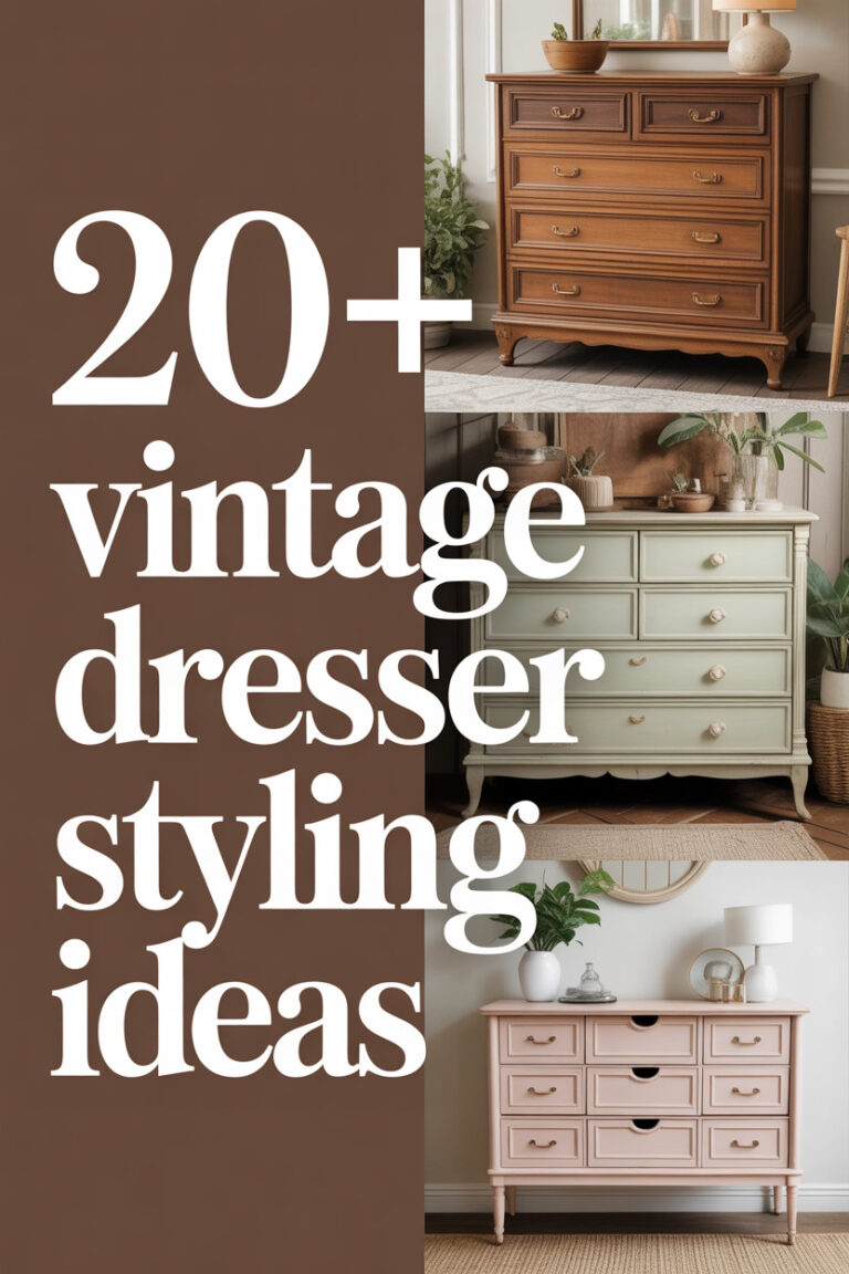 20+ Recommended Ideas to Style Your Vintage Dresser Beautifully ...